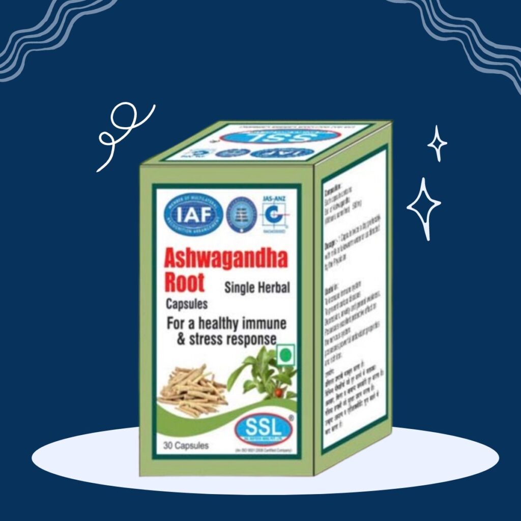 ASHWAGANDHA ROOT CAPSULES (30 CAP) – SSL Biotech, Sansa Biotech Limited