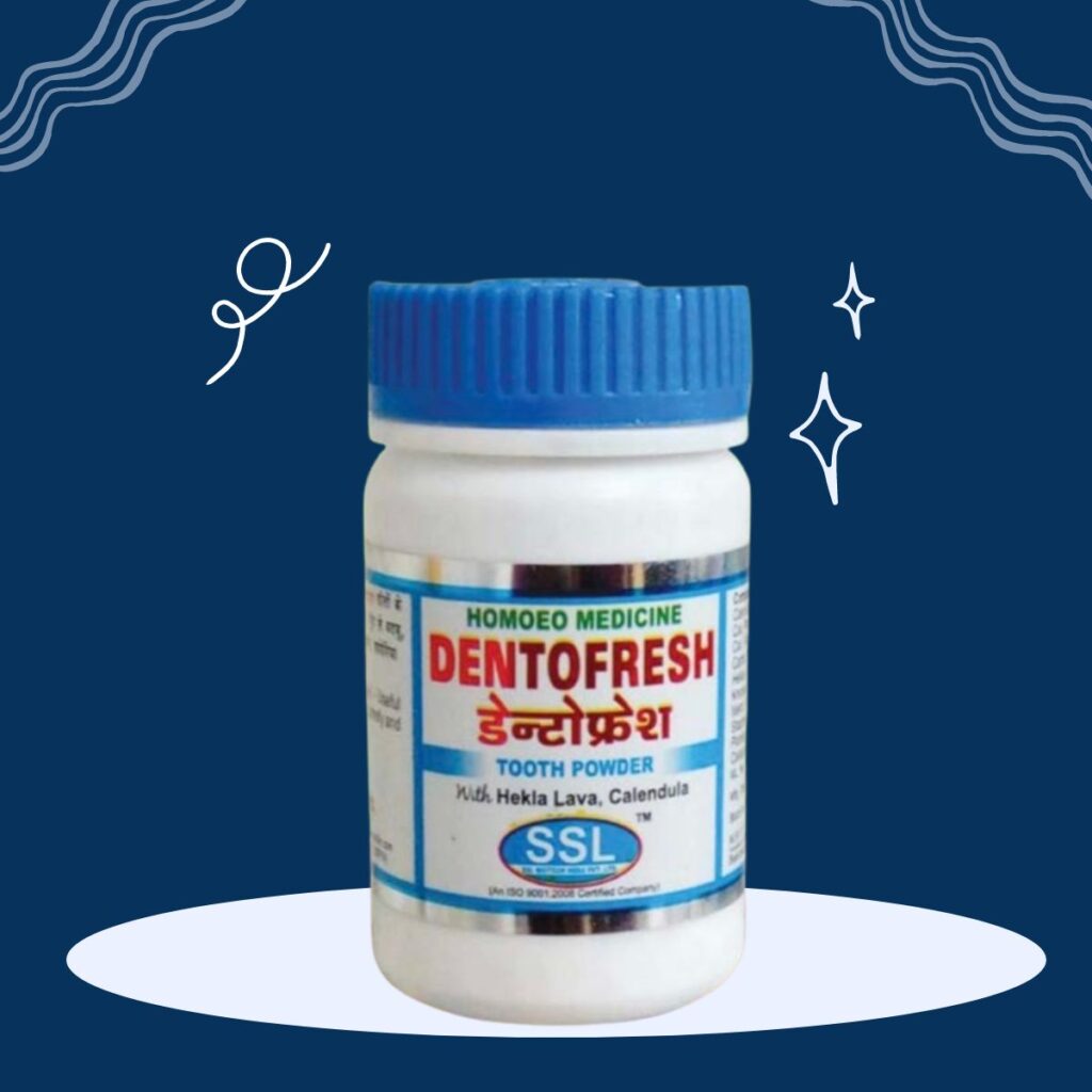 DENTO FRESH TOOTH POWDER 50GM – SSL Biotech, Sansa Biotech Limited